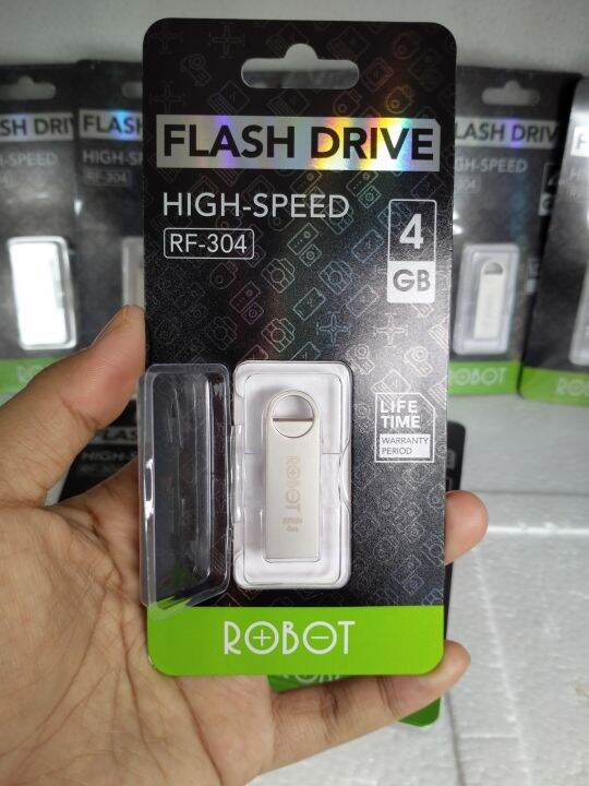 New🔥Robot Flashdisk Silver💎 RF304/RMF516📌high speed Flash drive ...