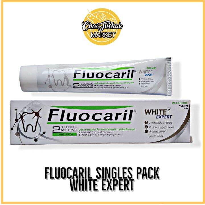 Fluocaril Toothpaste White Expert (Single Pack) Bi Fluoride 160 grams ...