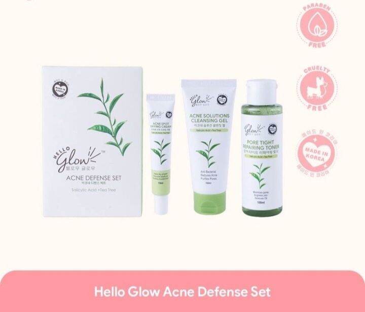 Hello Glow Acne Defense Set | Lazada PH