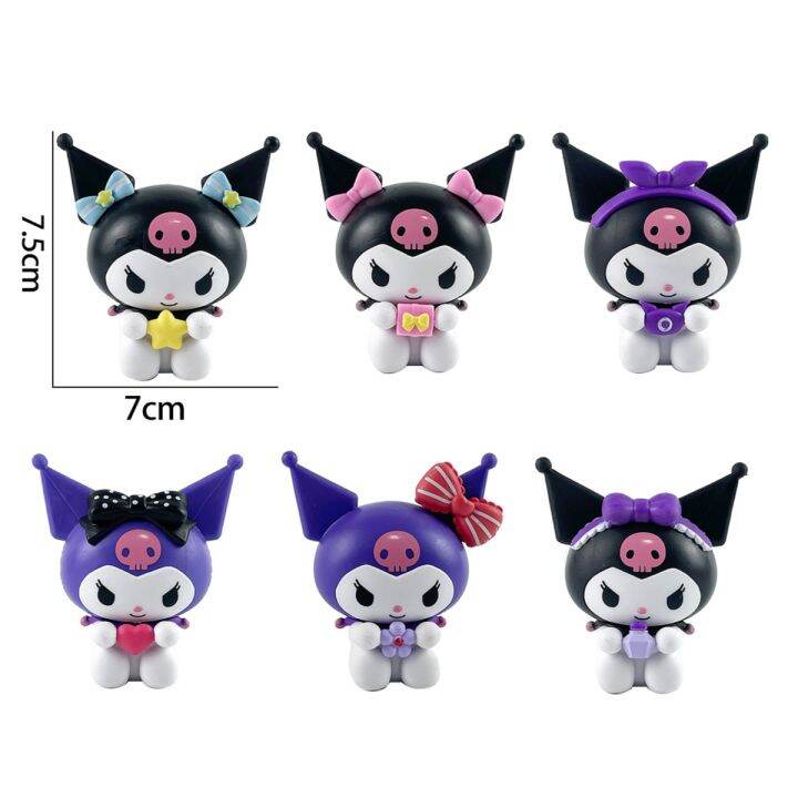 6pcs/Set Kuromi Sanrio Action Figure 7.5cm | Lazada Indonesia