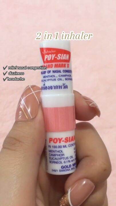 Poysian 2-in-1 Inhaler from Thailand: Aromatherapy with Original Balm ...
