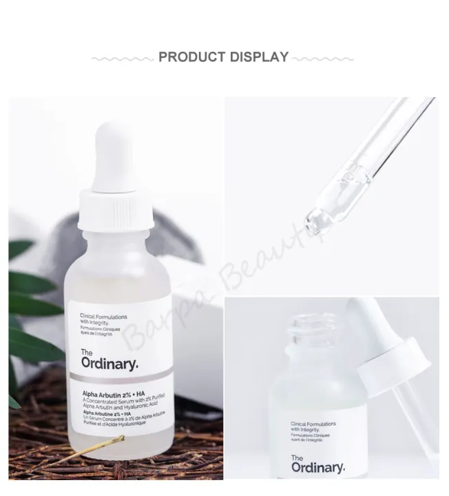 The Ordinary Alpha Arbutin 2% + HA 30ml Remove Dark Spots Freckle Hyper ...