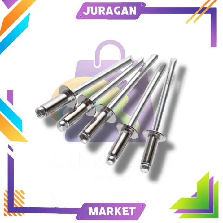 Paku Rivet RIVETTI 440 540 550 (Paku Keling) isi 50 pcs | Lazada Indonesia