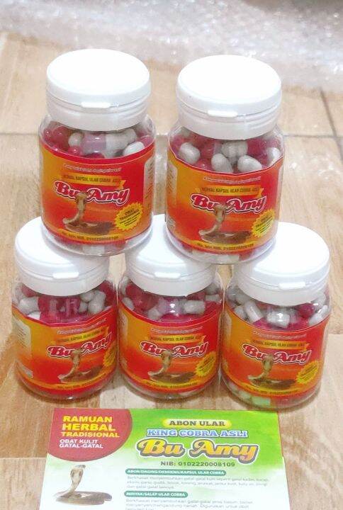 Kapsul cobra Asli / Original isi 60 kapsul ,obat gatal,obat kulit, obat ...
