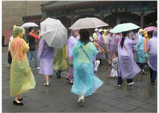 Travel Disposable Raincoat Extra Large Outdoor Raincoat Travel Rafting ...