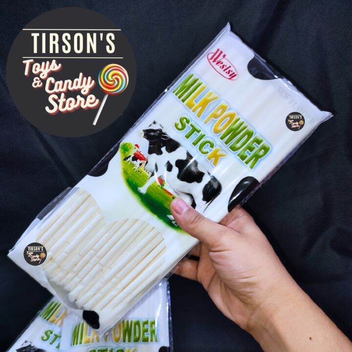 Milk Powder Stick (50 pcs) Milk Flavored Powdered Candy in a Stick for ...