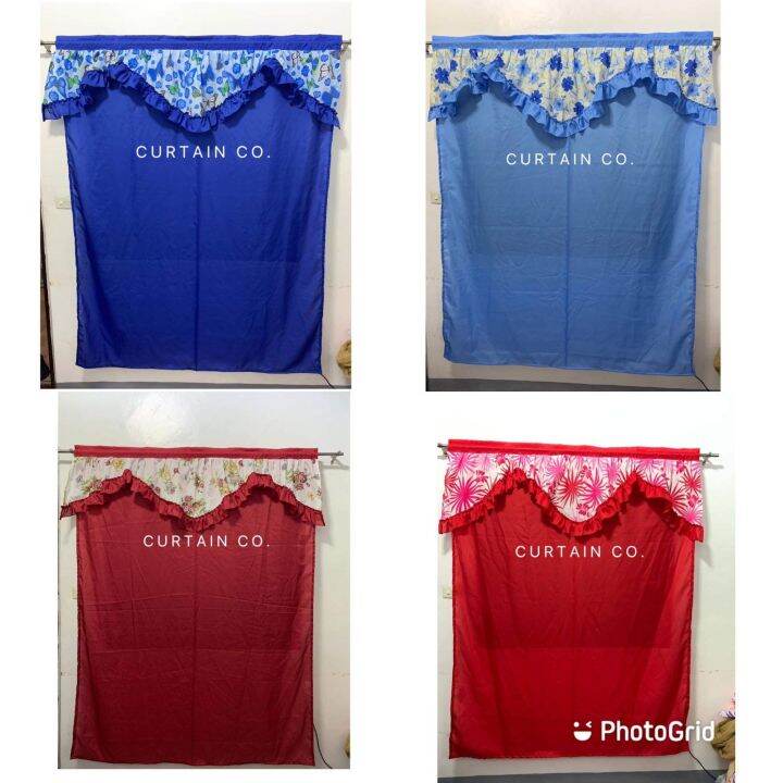 Diamond design plain geena curtains | Lazada PH