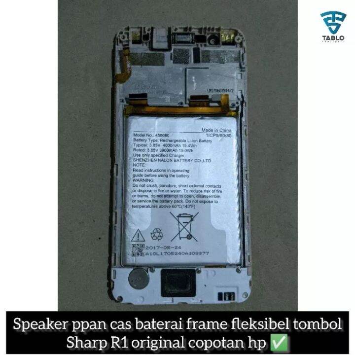 baterai speaker frame papan cas flexible sharp R1 original copotan hp ...