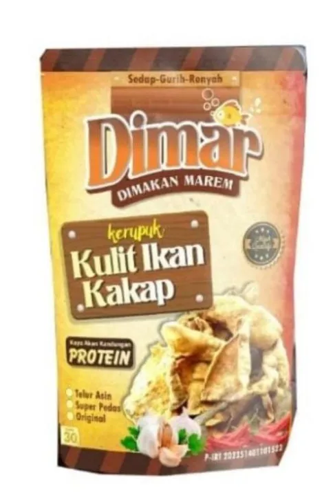 Dimar Kerupuk Kulit Ikan Kakap / Snipper Fish Skin 30gr | Lazada Indonesia