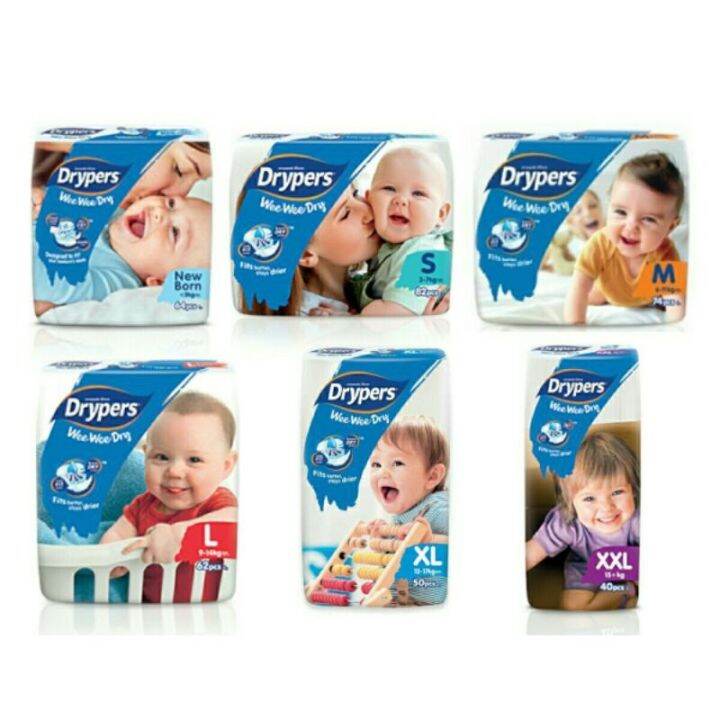 Drypers Wee Wee Dry-S/M/L/XL/XXL | Lazada