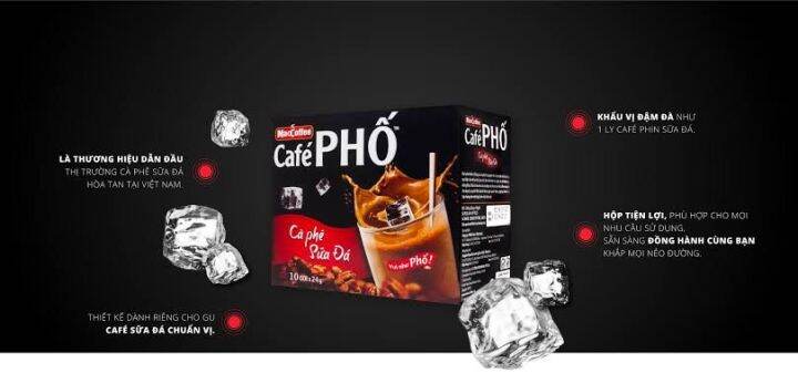 MacCoffee Cafe Pho, Instant Vietnamese Iced Coffee 10 Sachets (240grams ...