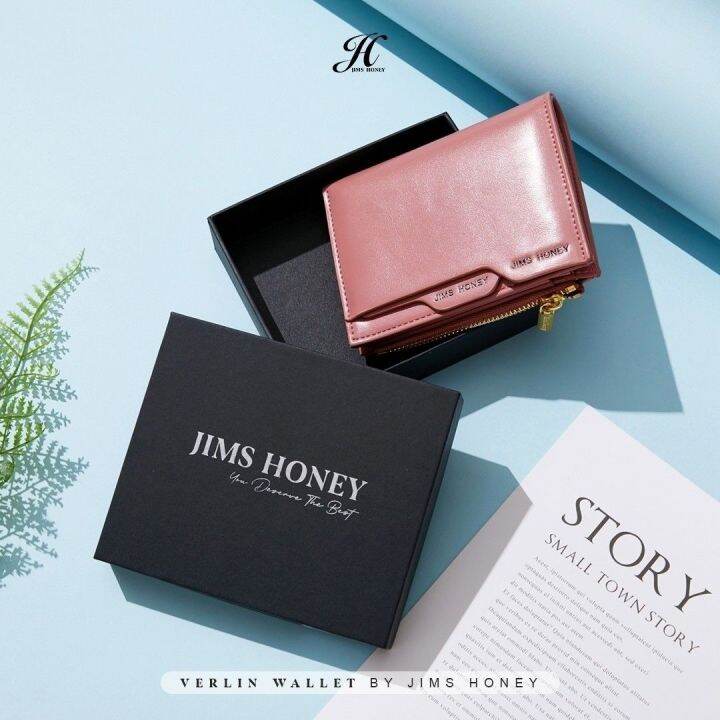 Verlin wallet JIMS honey dompet mini lipat wanita dompet kartu | Lazada Indonesia