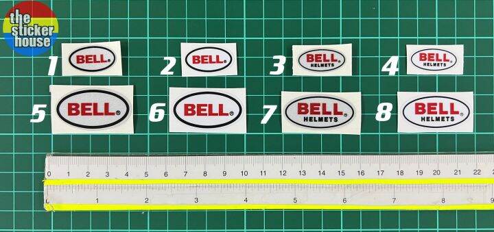 BELL / BELL HELMETS LOGO STICKER HELMET DESIGNS (3CM & 4CM / REFLECTIVE ...