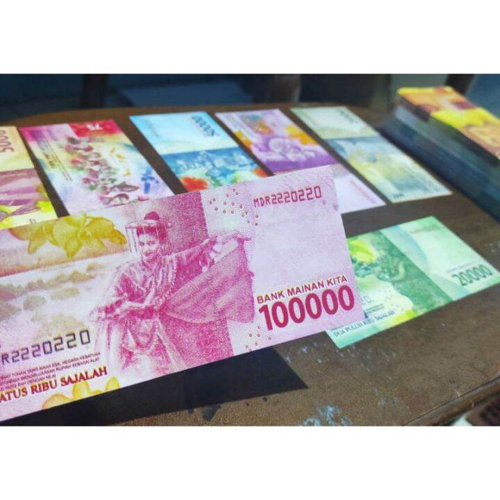 UANG MAINAN / LEMBAR UANG ASLI REPLIKA / UANG MAHAR | Lazada Indonesia