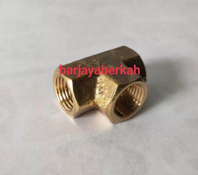 Tee drat dalam 1/4 dan 1/2 kuningan ukuran 1/2 dan 1/4 | Lazada Indonesia