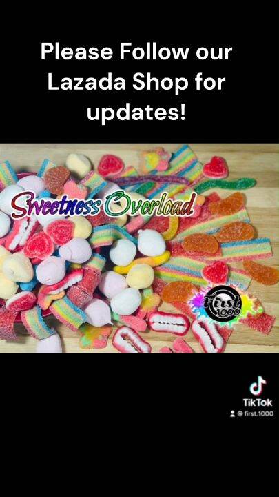 SWEETNESS OVERLOAD in 1LITER JAR by First1000 / Mix of GUMMIES ...