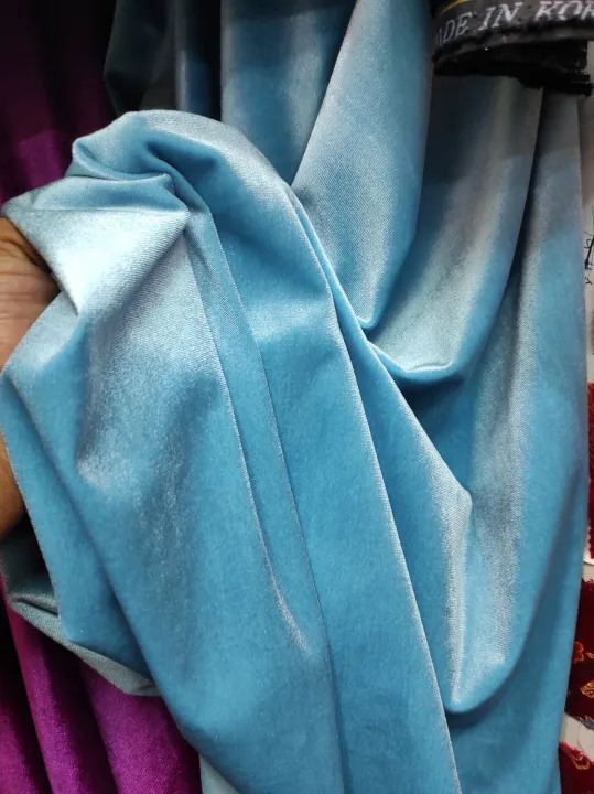 Kain Beludru Stretch Premium Grade A / Bahan Beludru Stretch Polos ...