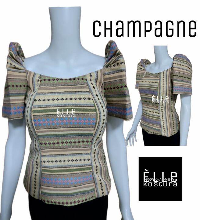 Ethnic Igorot Inabel Hand woven / Baguio Weaved Fabric Imelda Blouse ...