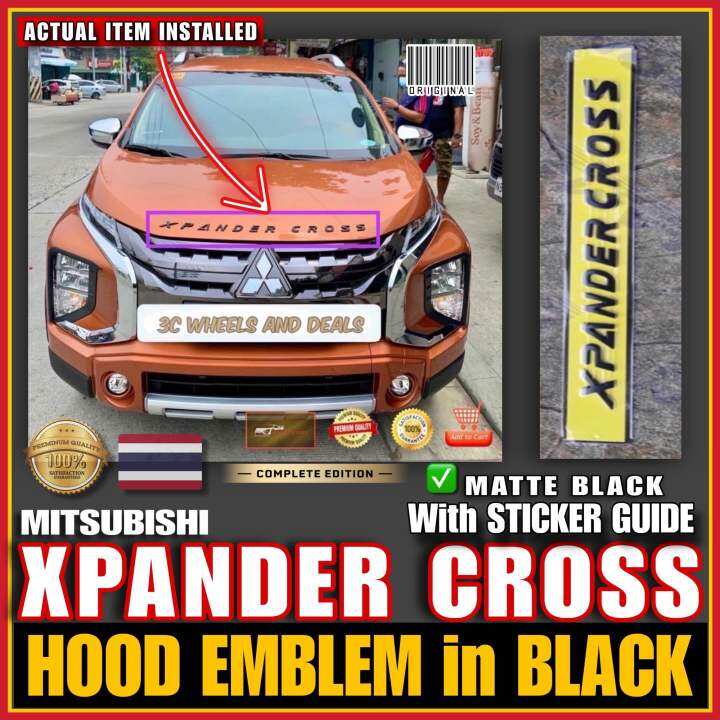 MITSUBISHI XPANDER CROSS HOOD EMBLEM (BLACK) | Lazada PH