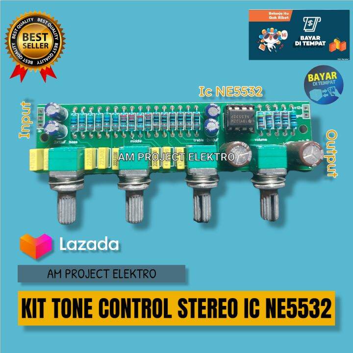 KIT TONE CONTROL STEREO IC NE5532 | Lazada Indonesia