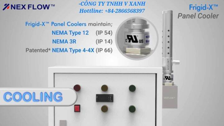 VAN khí nén làm mát tủ điện NEXFLOW ( NEMA 4-4X FRIGID-X Enclosure Cooler Only) | Lazada.vn