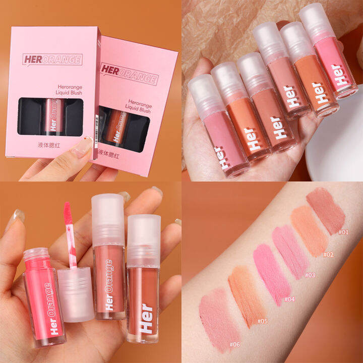 HERORANGE Naked Cheek Liquid Blush Is A Long-lasting Matte Makeup ...
