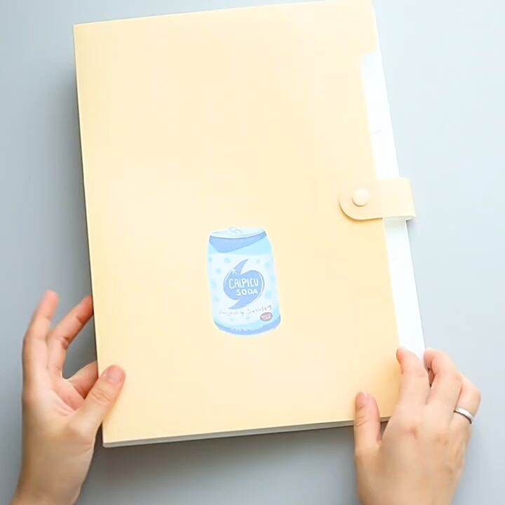 Map Folder Organizer TEBAL Gambar Minuman Kaleng 6 Sekat / Map Folder ...