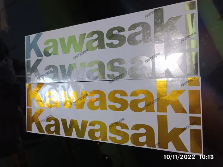 sticker KAWASAKI tulisan cutting sticker motor | Lazada Indonesia