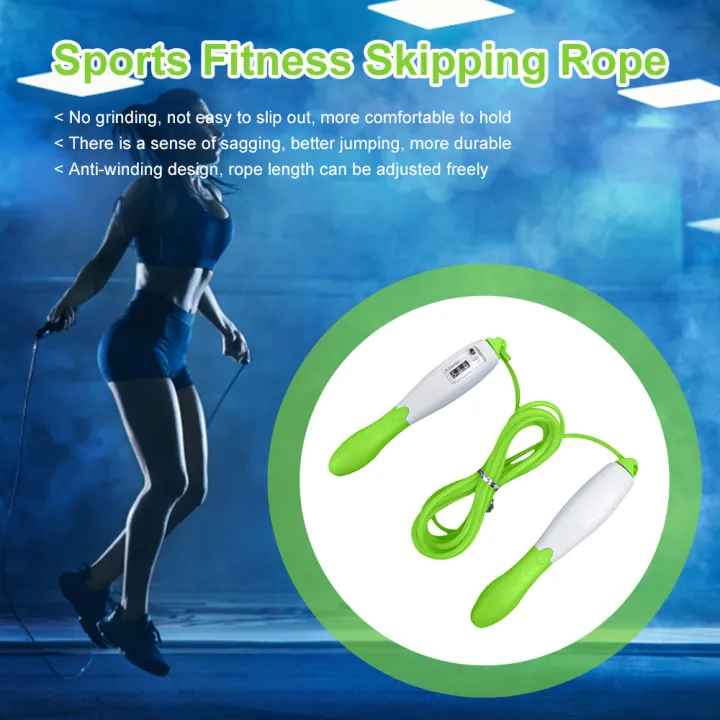 【In Stock 】VIRWIR Jump Ropes Counter Sports Adjustable Fast Speed ... 【In Stock 】VIRWIR Jump Ropes Counter Sports Adjustable Fast Speed ...