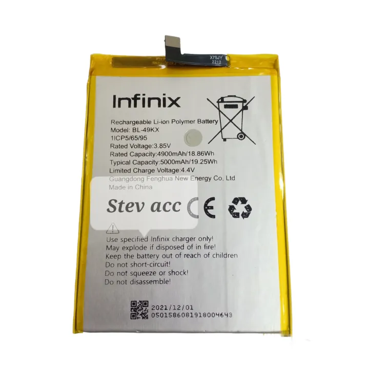 baterai infinix Note 12 bl-49kx original infinix Note 12 | Lazada Indonesia