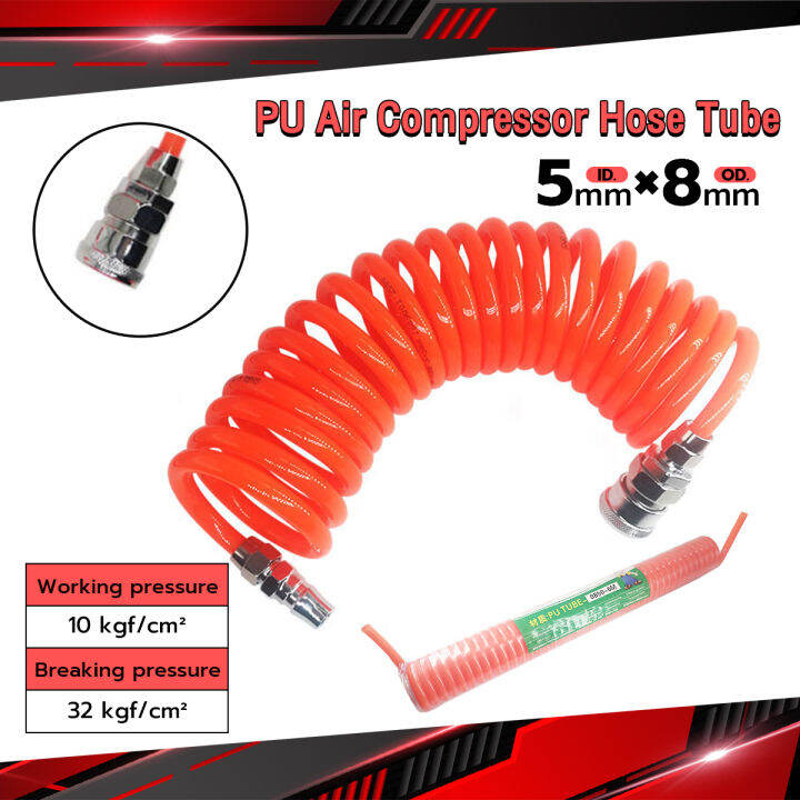 E.B. PU Air Compressor Hose Tube Pneumatic Spring Pipe 6M /9M/12M | Lazada PH