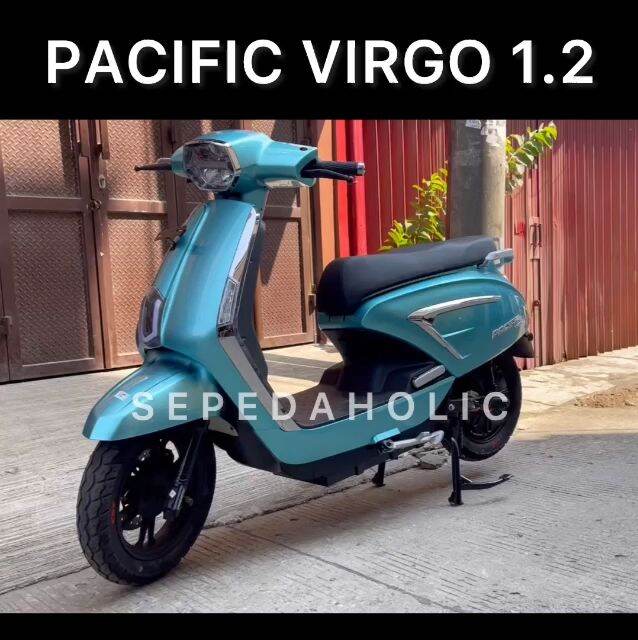 Sepeda Motor Listrik PACIFIC VIRGO 1.2 Electric E Bike 1200 Watt Double Disc Brakes | Lazada ...