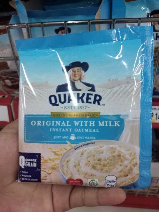QUAKER ORIGINAL WITH MILK INSTANT OATMEAL SINGLE PACK 35g. | Lazada PH