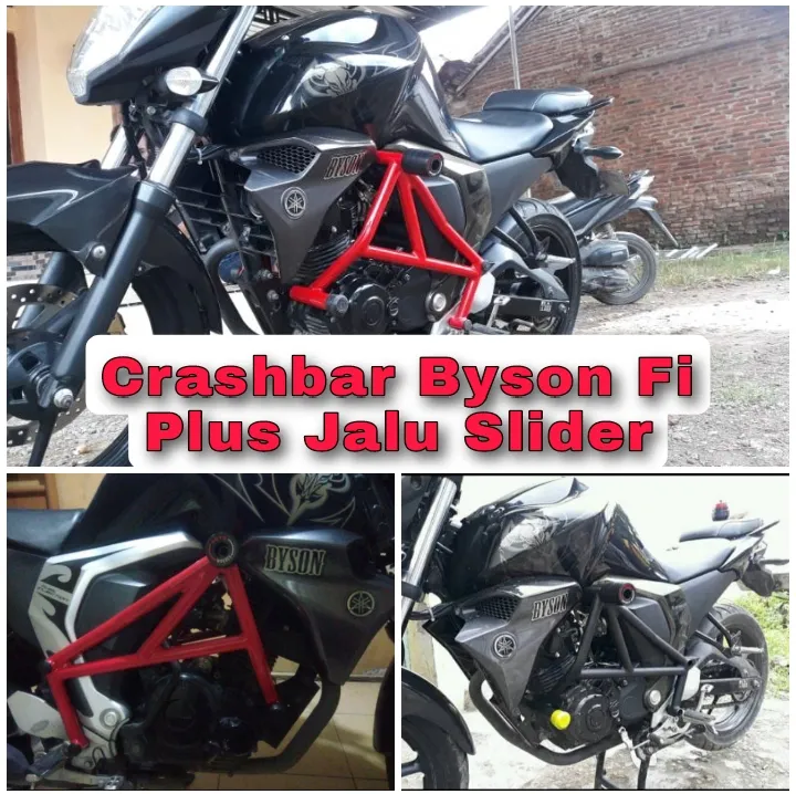 Crashbar Byson Fi plus Jalu Slider Agna Tubular Yamaha Byson Injeksi ...