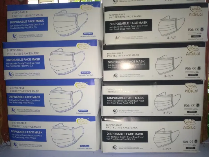 facemask face mask (50 pcs/box) | Lazada PH