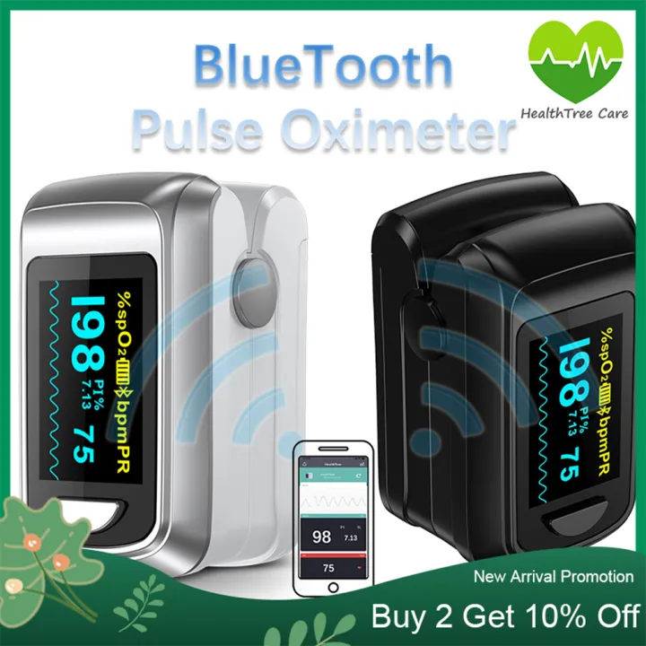 HealthTree Care Bluetooth Pulse Oximeter Ujung Jari SpO2 Monitor ...