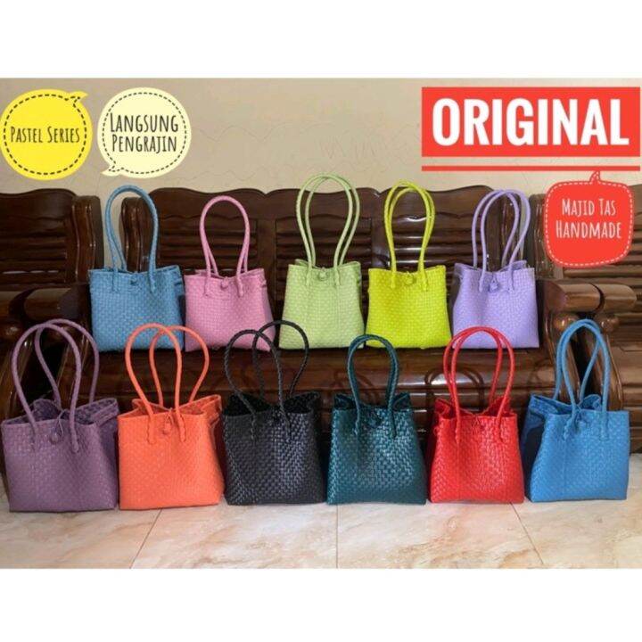 Tas Wanita Anyaman Plastik Jali Pastel Premium Terlengkap dan Termurah ...
