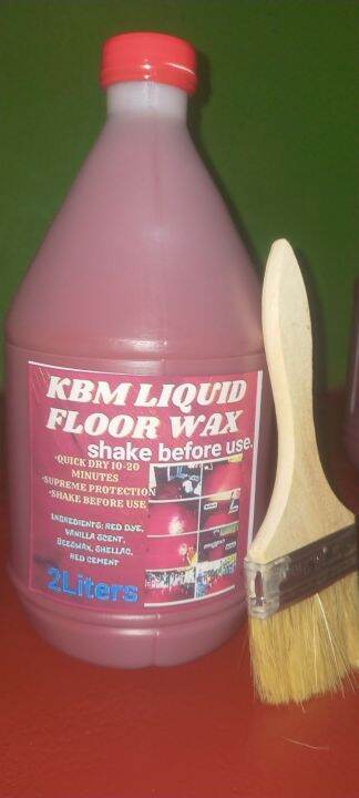 KBM liquid floorwax half gallon or 2 liters | Lazada PH