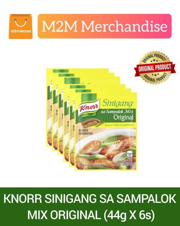 KNORR SINIGANG SA SAMPALOK MIX ORIGINAL (44g X 6s) SACHET | Lazada PH