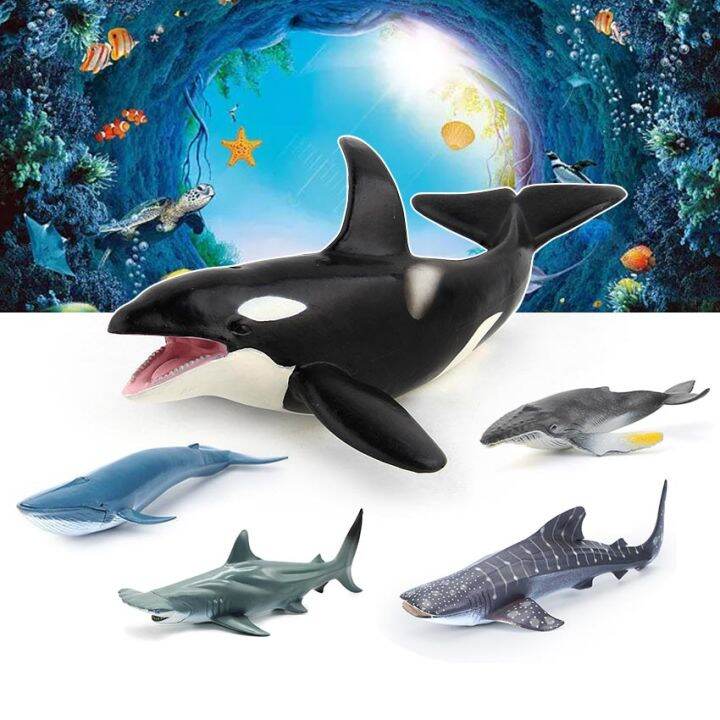 Marine Animal Simulation Plastic Model Oceans Animal Miniature Rubber ...