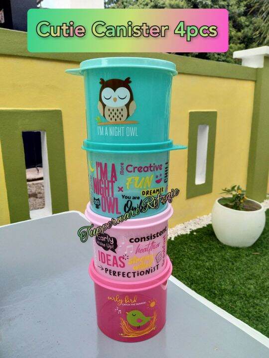 Tupperware Cutie Canister 4pcs | Lazada