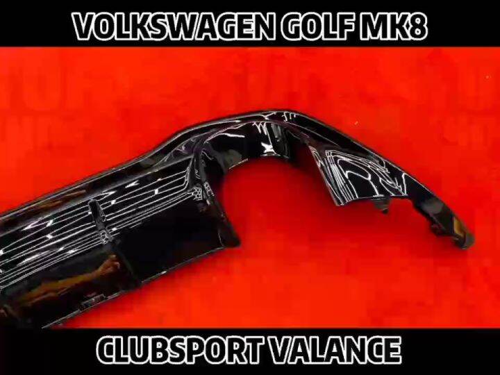 VOLKSWAGEN GOLF MK8 GTI R LINE CLUBSPORT REAR DIFFUSER BELAKANG CLUB ...