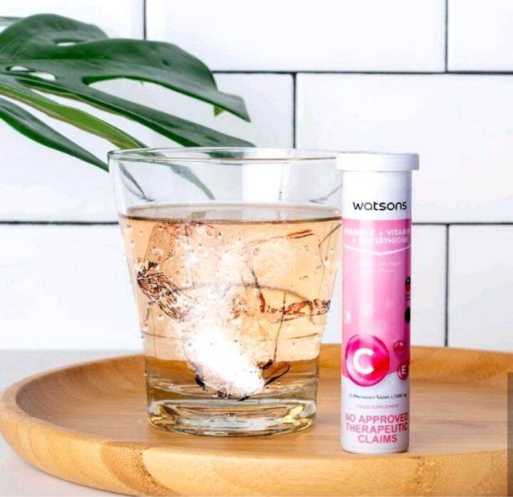 Watsons Glutathione+Vit C+Vit E effervescent tab/tube | Lazada PH