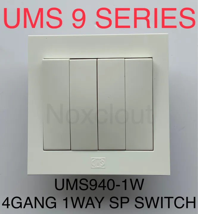 UMS 940-1W 4GANG 1W SP LARGE ROCKER SWITCH suis lampu 4g | Lazada