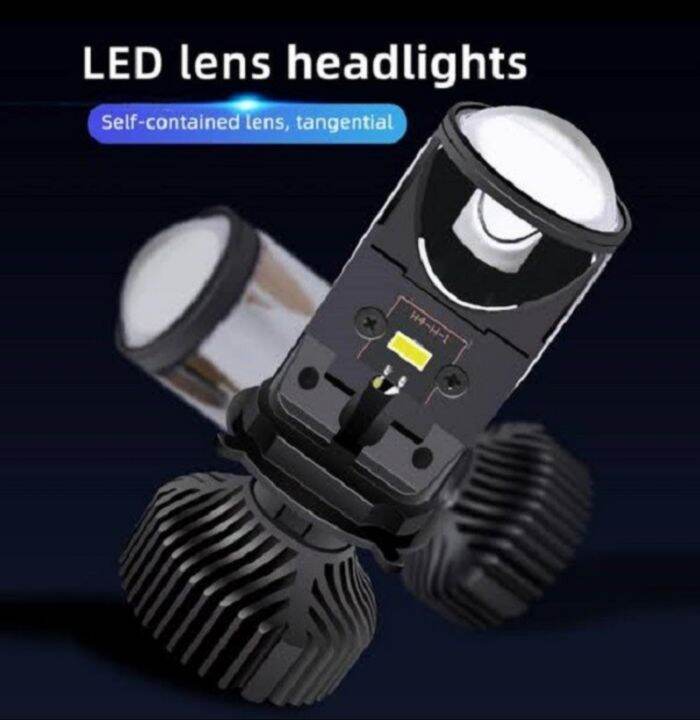 lampu projie mini led H4 lampu utama mini projector y6 50 watt ...