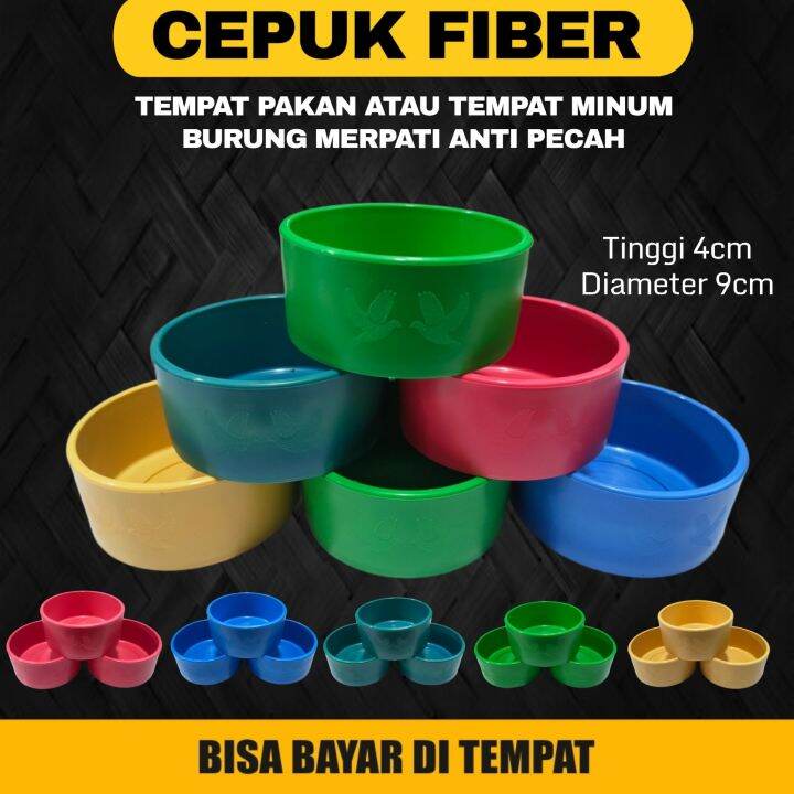 Cepuk Fiber Tempat pakan merpati Fiber Tempat Minum Merpati anti pecah ...