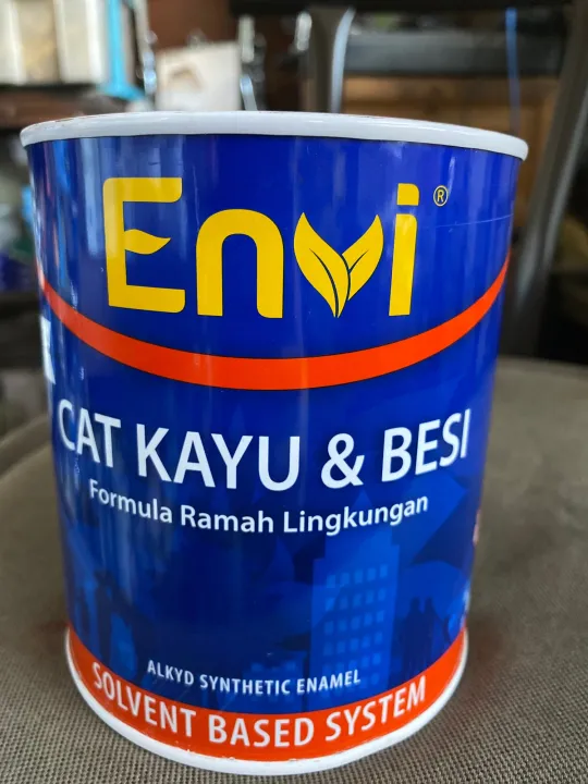 Cat besi dan kayu envi coklat | Lazada Indonesia