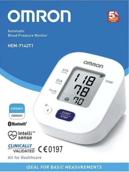 Omron เครื่องวัดความดันโลหิต รุ่น HEM-7142T ของแท้รับประกันศูนย์ 5 ปี ...