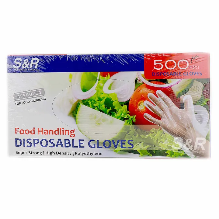 S&R Disposable Food Handling Gloves 500pcs | Lazada PH
