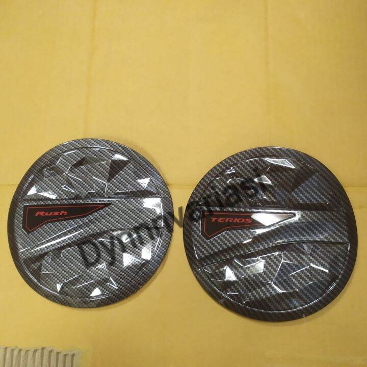 COVER TANKI / TUTUP TANGKI CARBON MOBIL ALL NEW RUSH TERIOS 2018-2021 ...